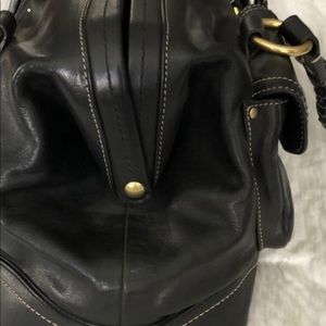 Bags | Coach Daphne Black Leather Doctor Satchel Shoulder | Poshmark